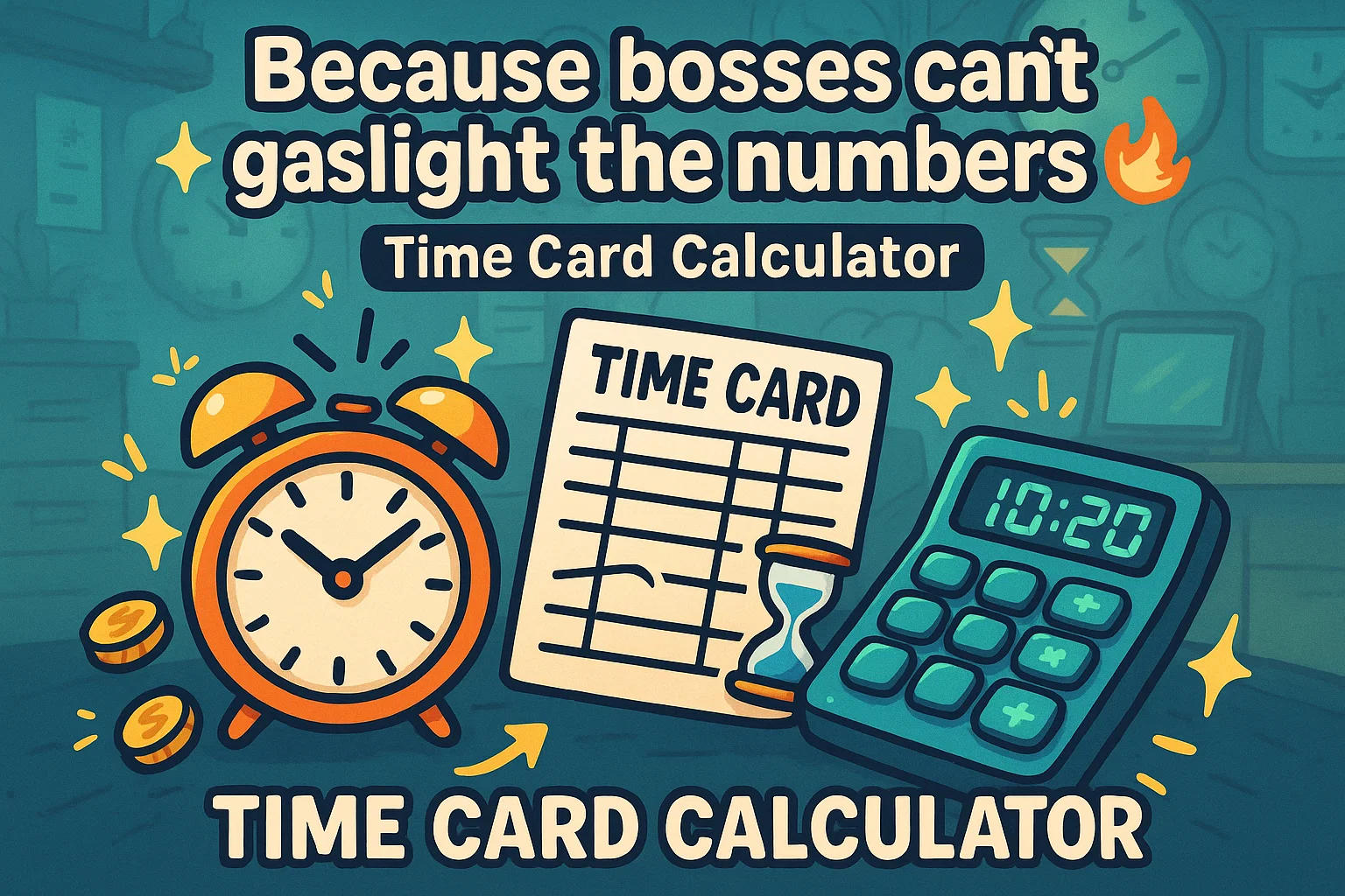 Kalkulator Kartu Waktu - JetCalculator