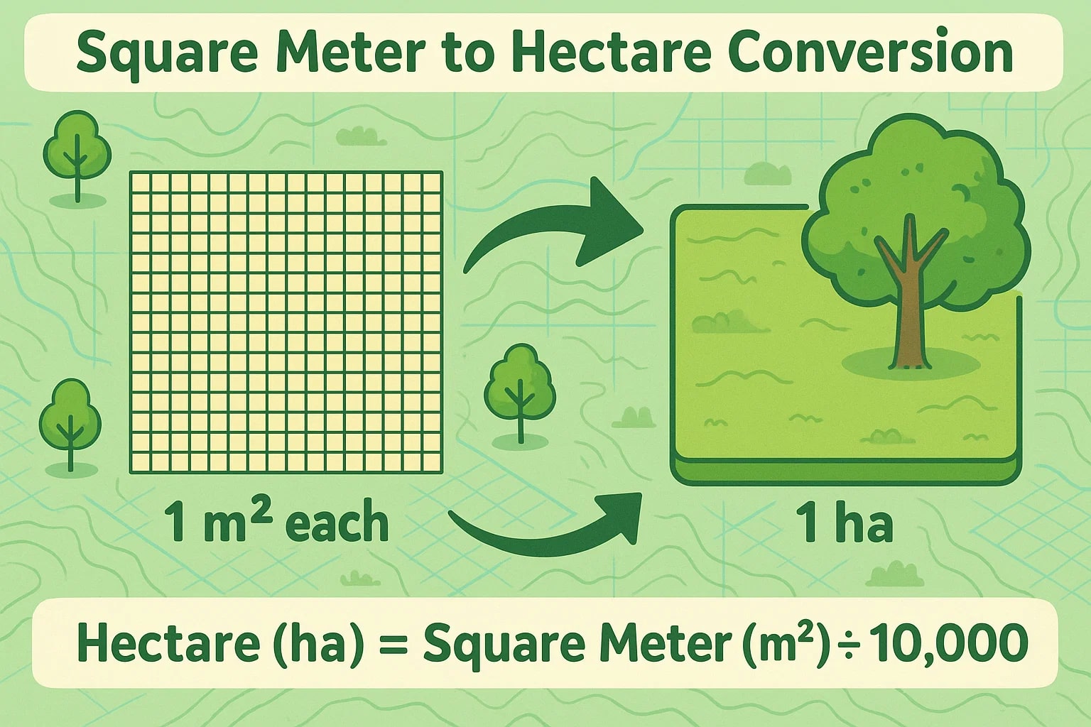 Konverter Meter Persegi ke Hektar - JetCalculator